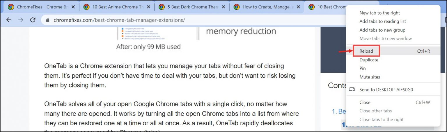 How to Reload all Tabs in Chrome at Once: A Quick Guide - ChromeFixes