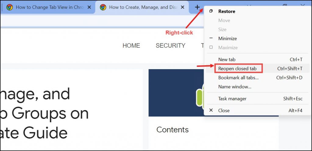 How to Reopen Closed Tabs in Chrome? - ChromeFixes