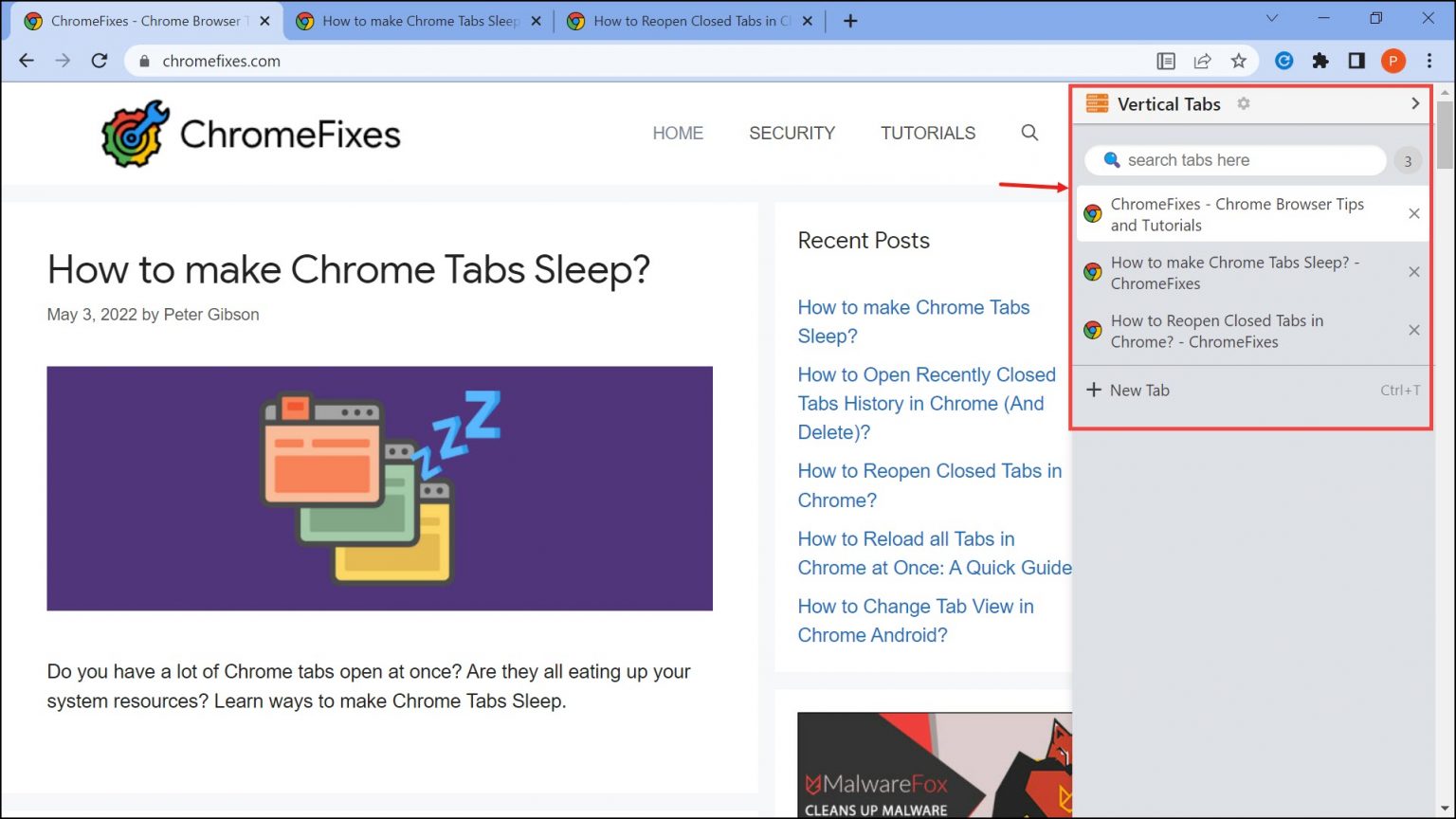 How to get Chrome Vertical Tabs in Side Panel? - ChromeFixes